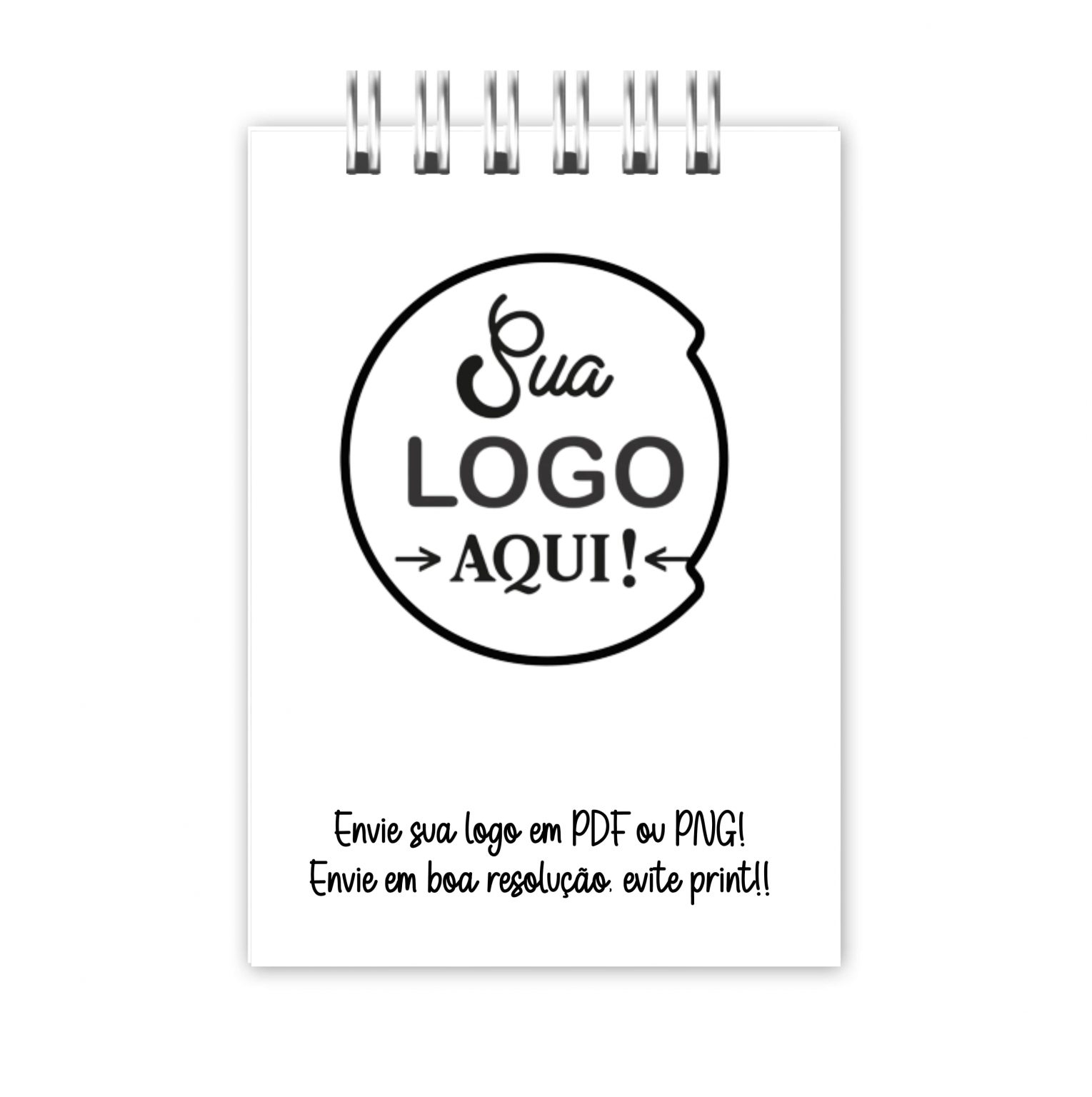 Bloquinho A6: SUA LOGO – GB Paper | Encadernação Criativa