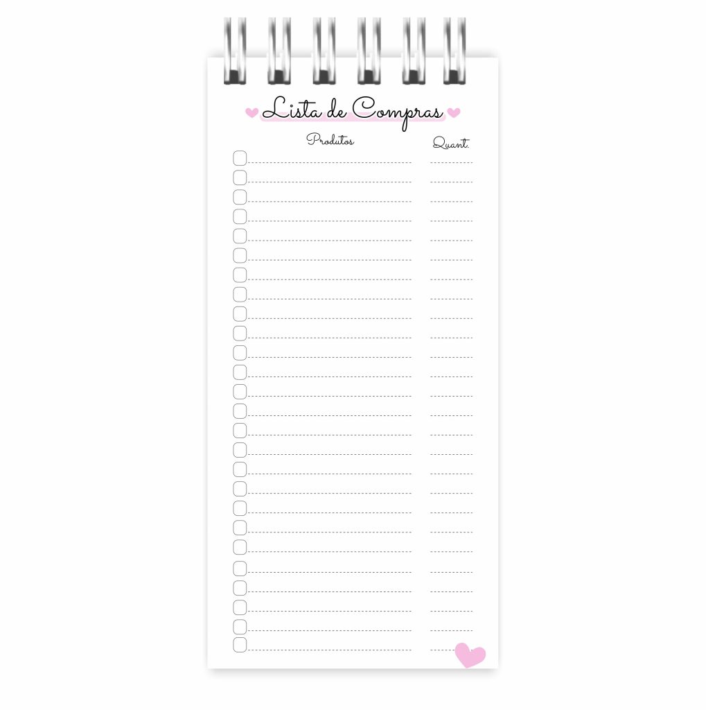 Lista de Compras – GB Paper | Encadernação Criativa