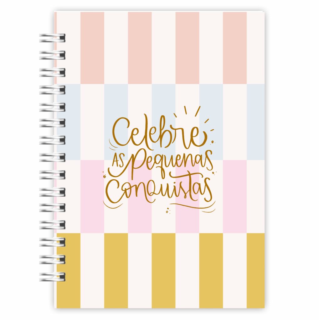 Caderno A5: Celebre as pequenas conquistas – GB Paper | Encadernação ...